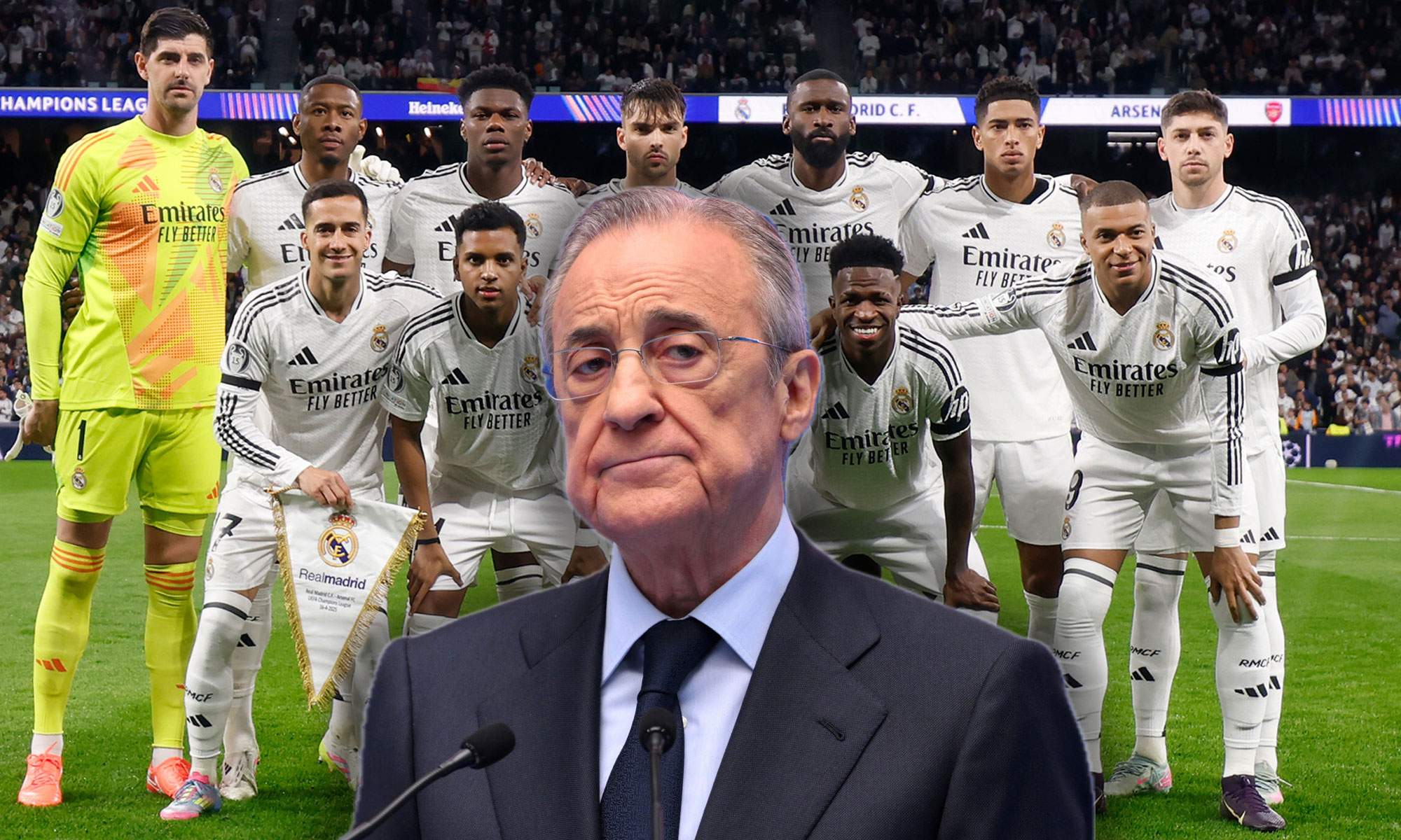 Florentino se lo plantea tras jugar mal ante el Arsenal, si trae 80 ...